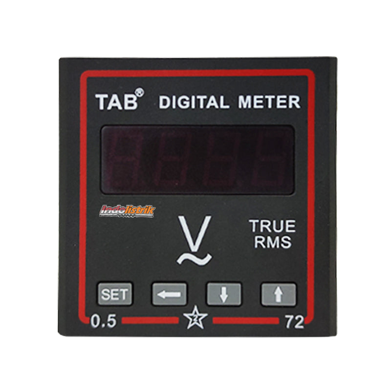 Jual TAB Digital Voltmeter 72x72 600 VAC Harga Murah & Bagus ...