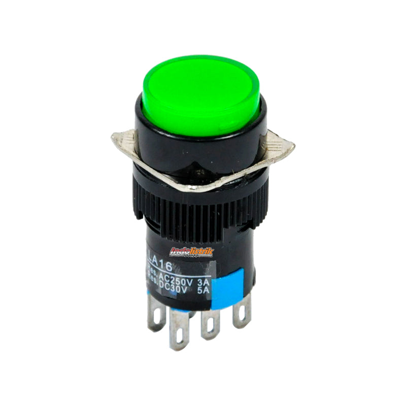 Jual TAB Push Button LA16Y-22 Bulat Hijau. Murah & Lengkap ...