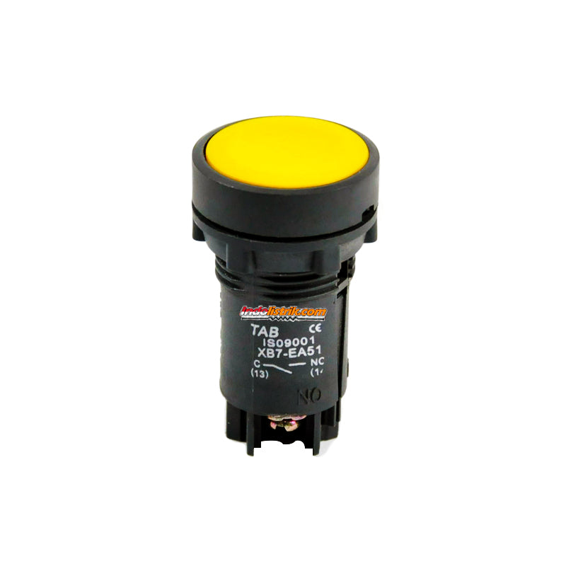 Jual TAB Push Button XB7 EA51 Kuning Murah & Lengkap - indolistrik.com