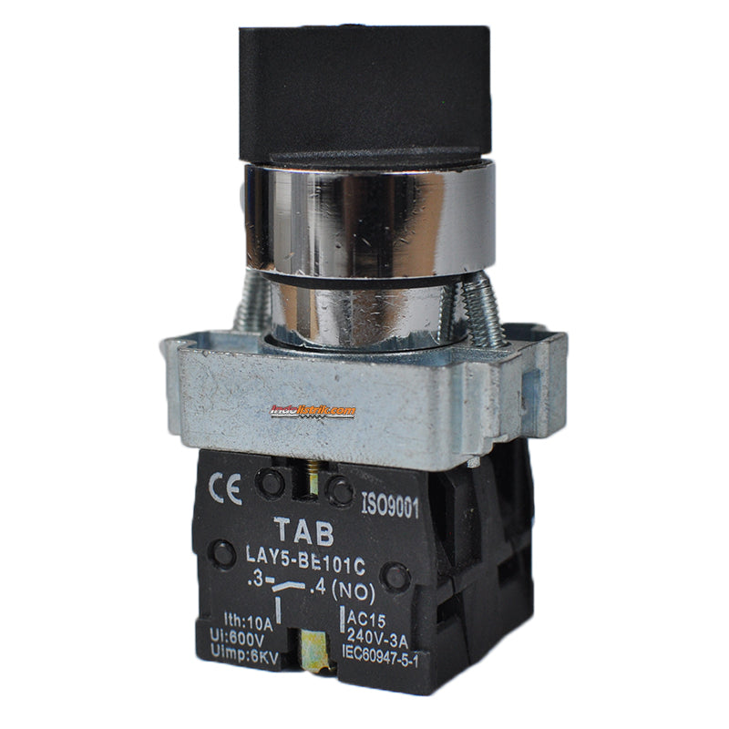 Jual TAB Selector Switch 2 posisi Stay Put 22mm LAY5 BD25 Murah ...