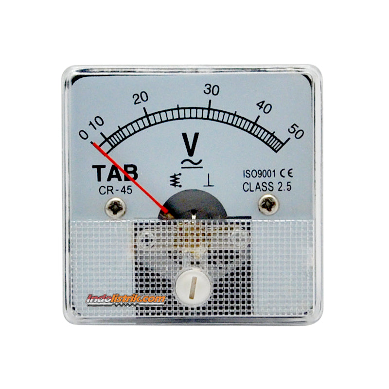 Jual TAB Volt meter CR45 50 V (AC/DC) Murah & Lengkap - indolistrik.com
